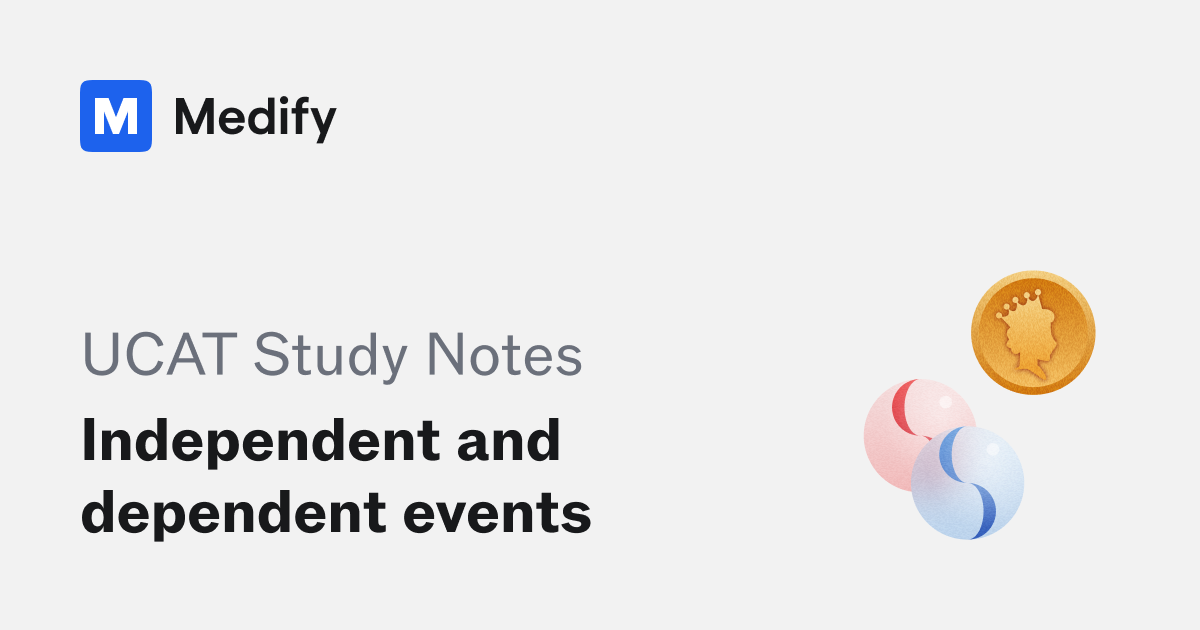 Independent and dependent events — UCAT Study Notes — Medify