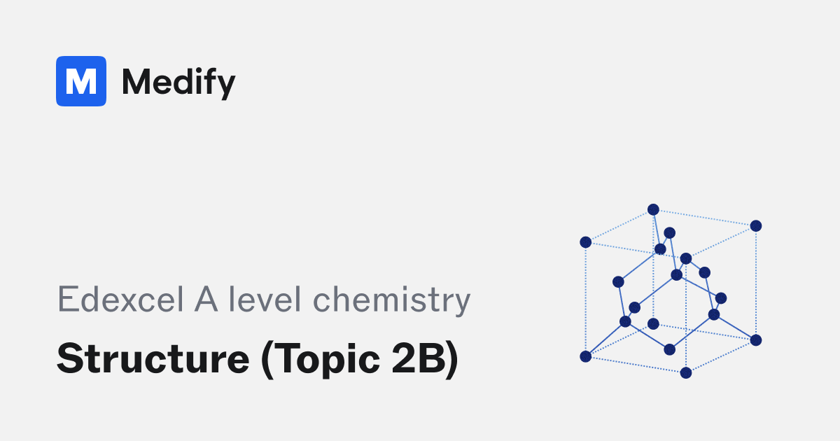 Structure (Topic 2B) — Edexcel A Level Chemistry Study Notes — Medify