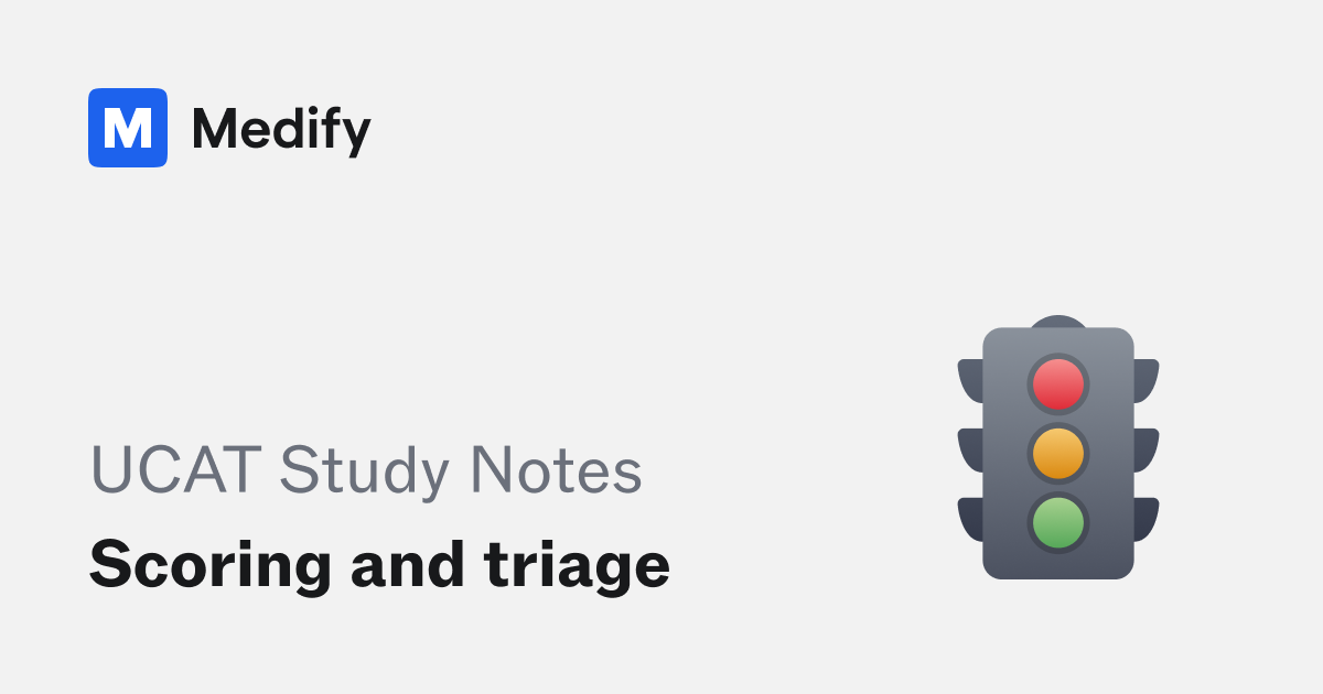 Scoring and triage — UCAT Study Notes — Medify