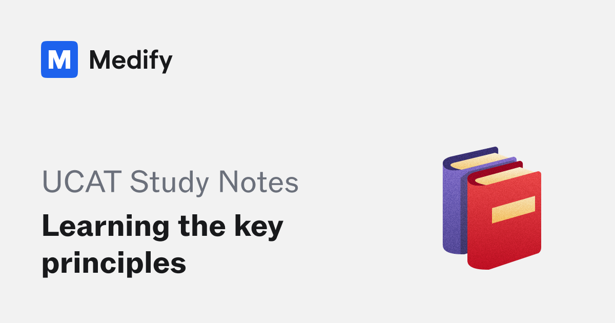 Learning the key principles — UCAT Study Notes — Medify