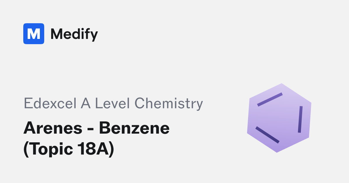 Arenes - benzene (Topic 18A) — Edexcel A Level Chemistry Study Notes ...