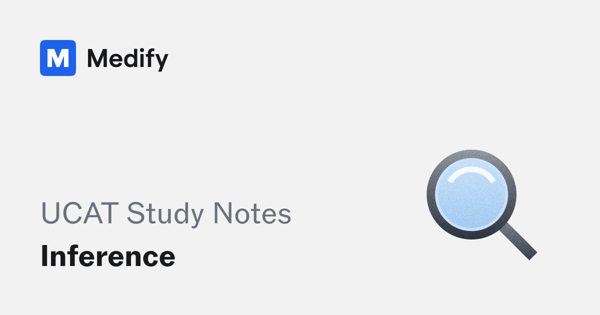 Inference questions — UCAT Study Notes — Medify