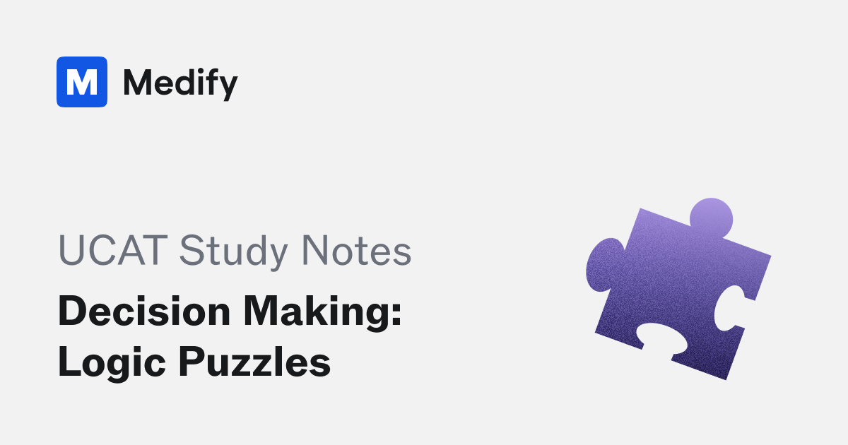 Logic Puzzles — UCAT Study Notes — Medify